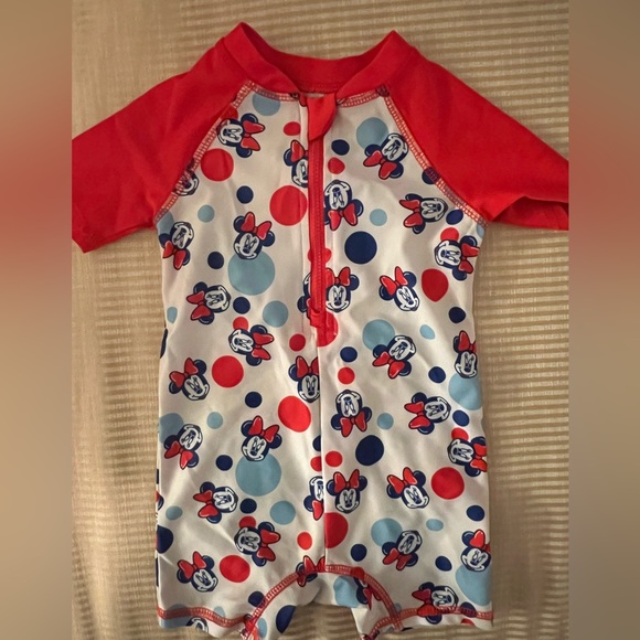Disney | Swim | Disney Minnie Mouse Swimming Rash Gaurd Uv Sun ...